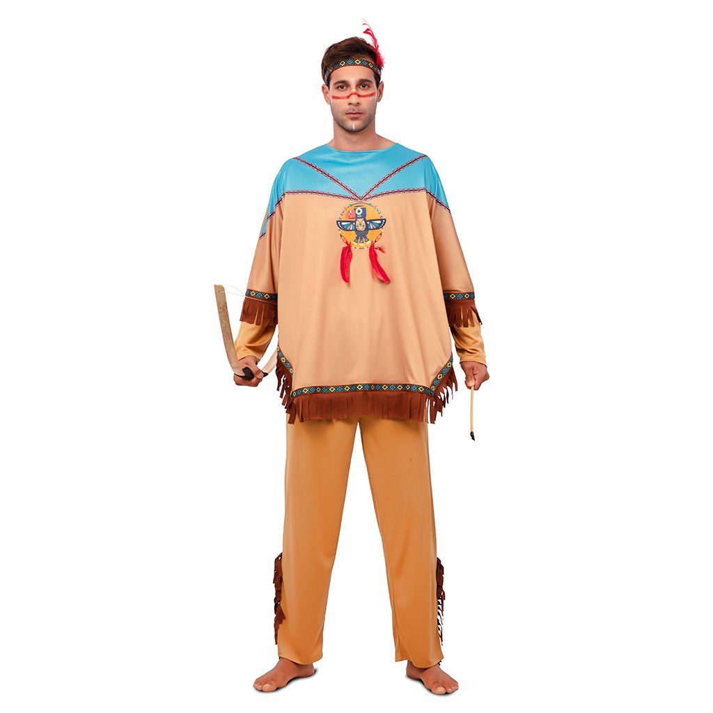 ᐈ Costume Indiano Apache Adulto Uomo ⭐ NOVITÀ Carnevale 2026 ⭐ La Casa ...