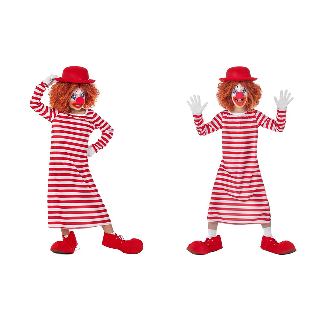 ᐈ Costume da Clown a strisce lunghe Bambini ⭐ NOVITÀ Carnevale 2026 ⭐ ...